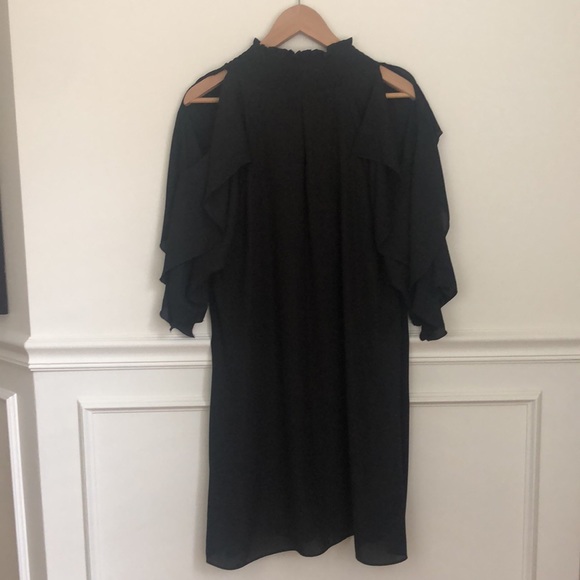 Carole Christian | Dresses | Carole Christian Black Open Shouldered ...